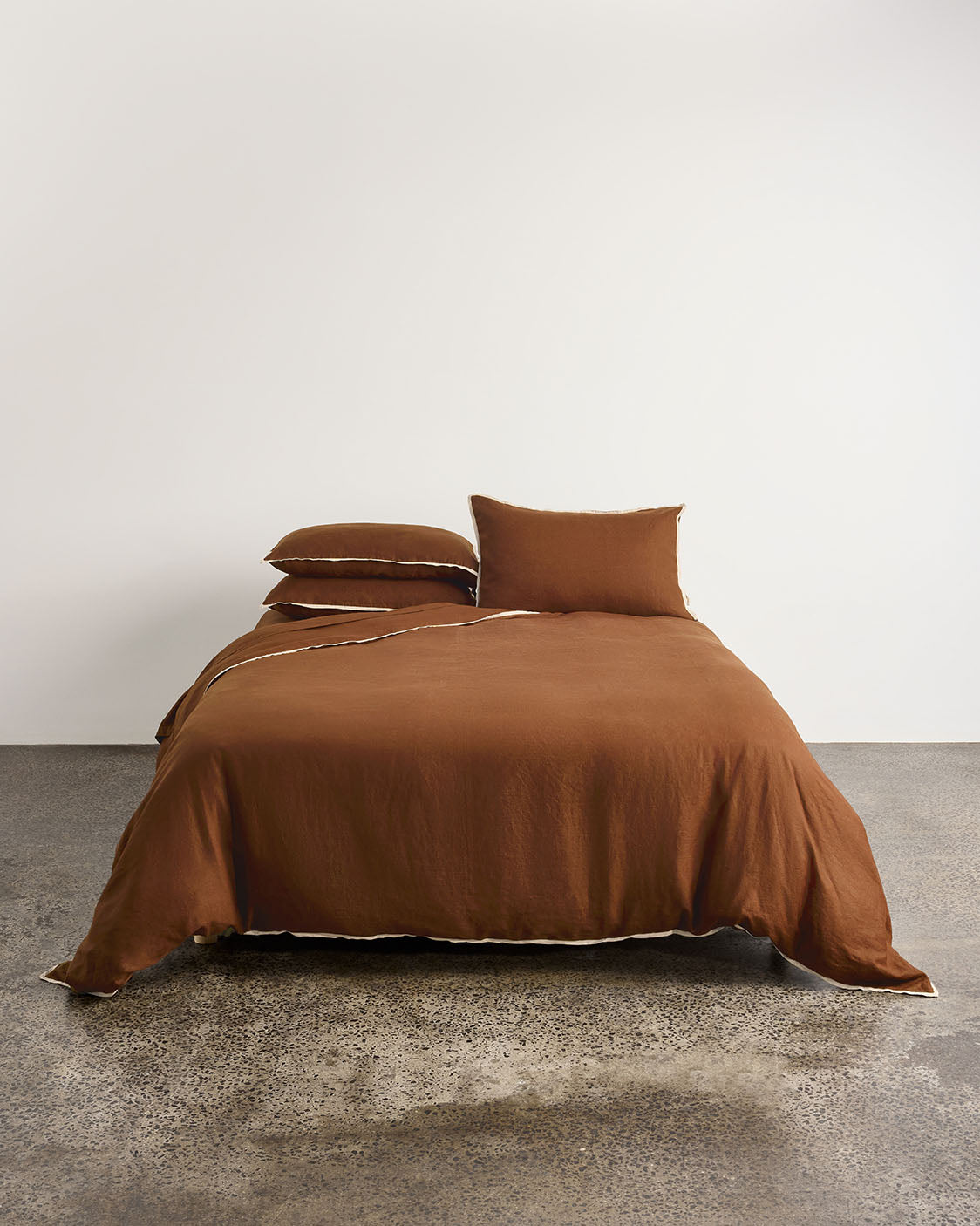 Linen Quilt Cover - Toffee – Hommey
