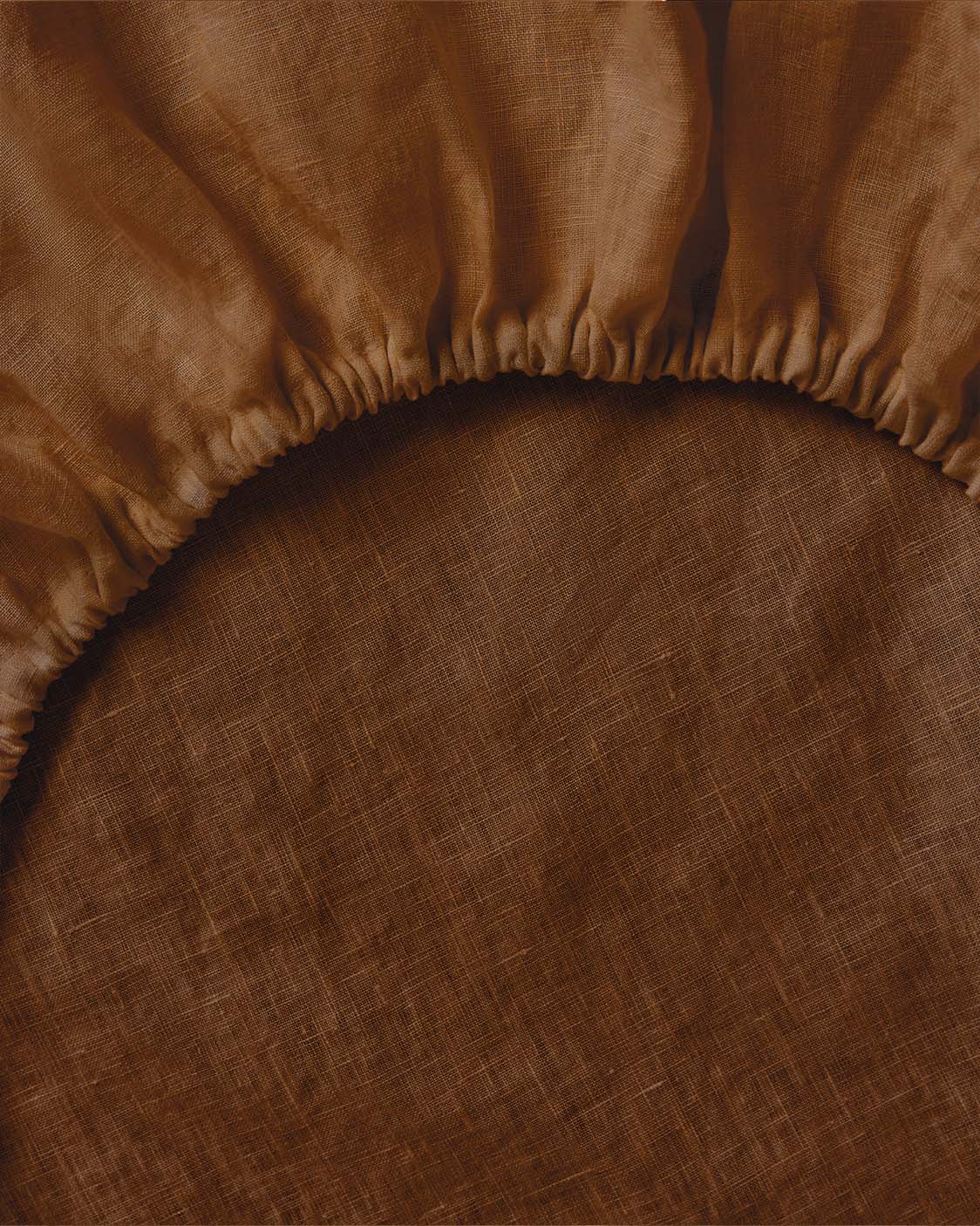 Linen Fitted Sheet - Toffee – Hommey